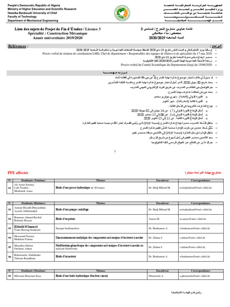 Pfe L3 CM 2019-2020 | PDF