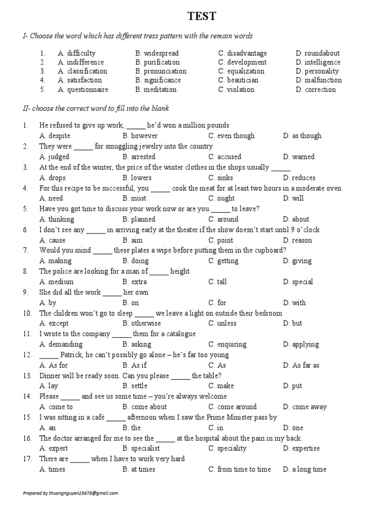 25083.đề Thi Chọn HSG (Kèm Ans) | PDF