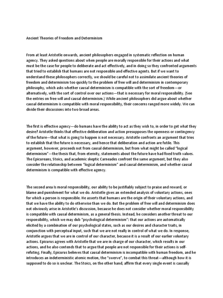 Untitled | PDF | Free Will | Determinism