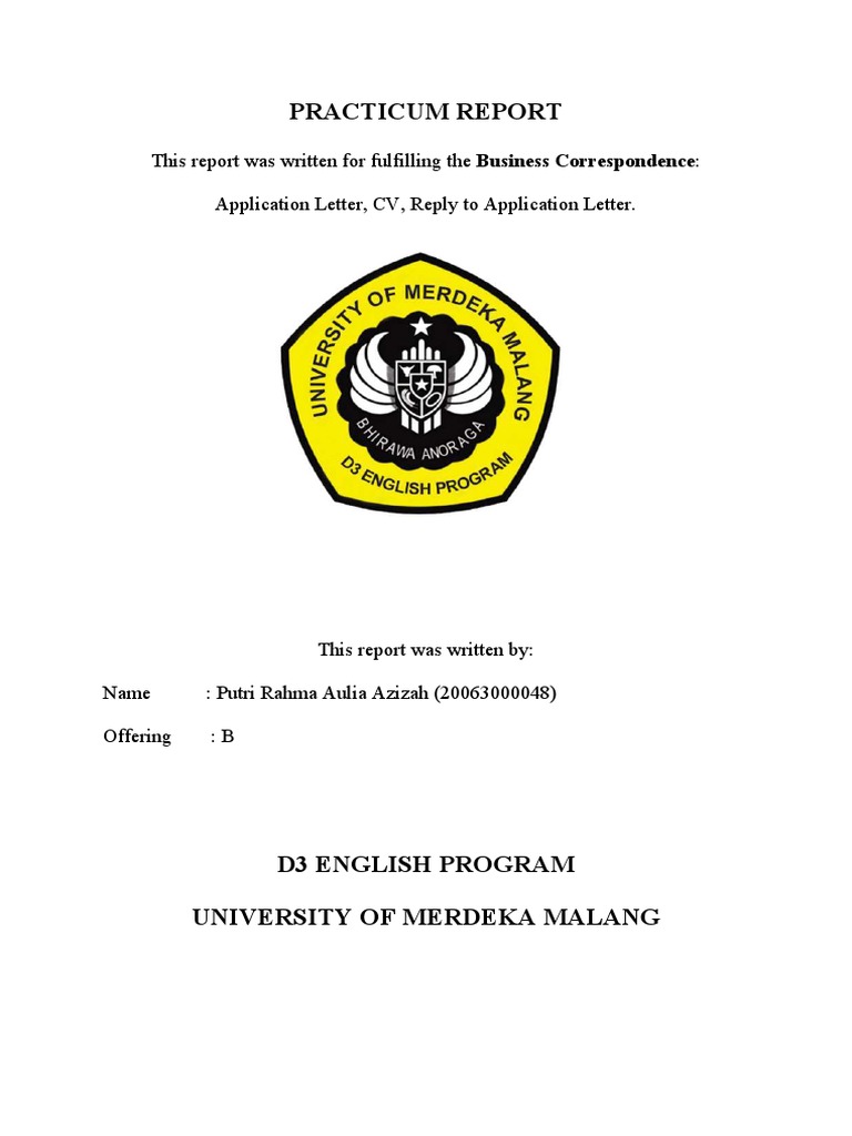Practicum Report | PDF