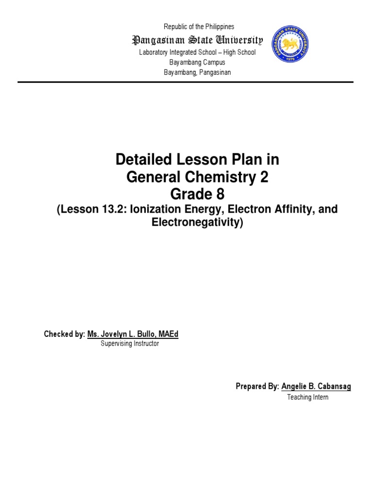 Periodic Trends in Chemistry Lesson 13.2 | PDF | Periodic Table | Atoms