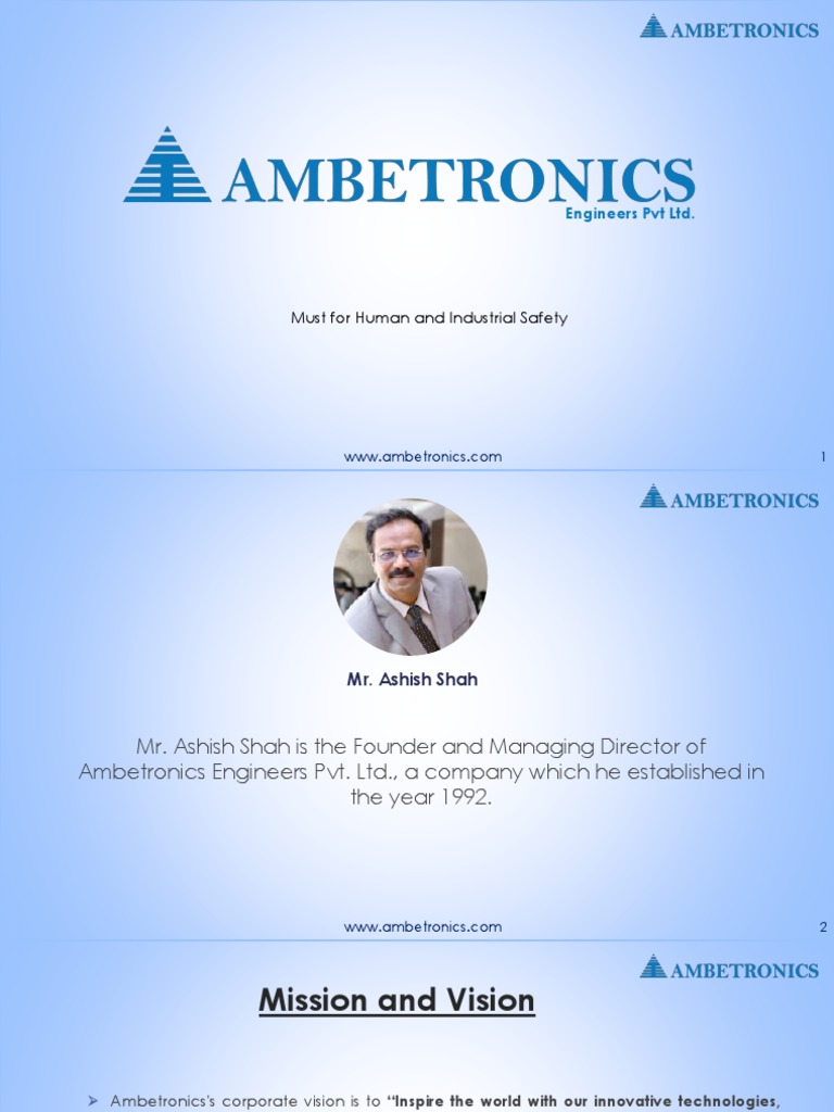 01company Profile - Ambetronics Engineers PVT - LTD | PDF | Internet Of ...