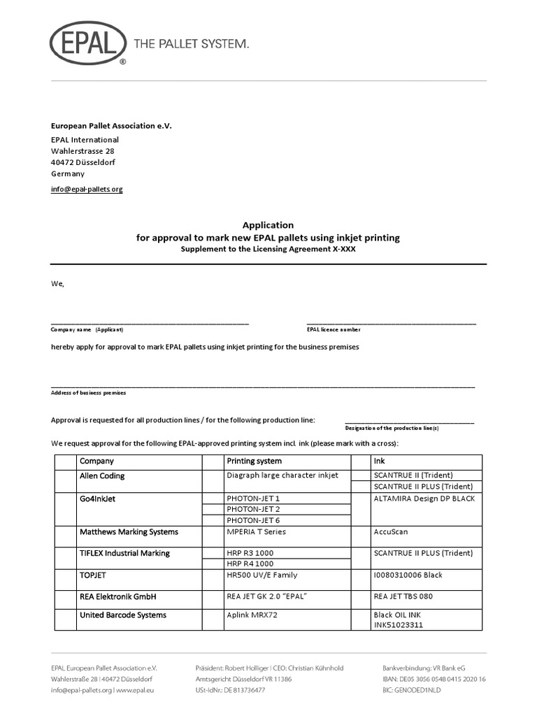 2019-07 Application For Approval To Mark New EPAL Pallets Using Inkjet ...