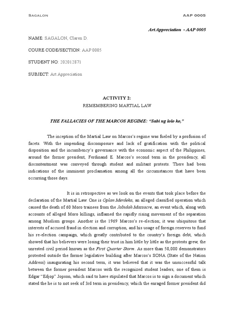 Sagalon AAP-LA2 | PDF | Philippines