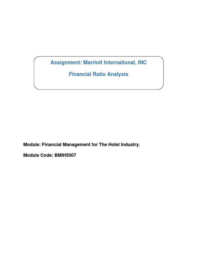 Assignment 01 | PDF | Revenue | Debt