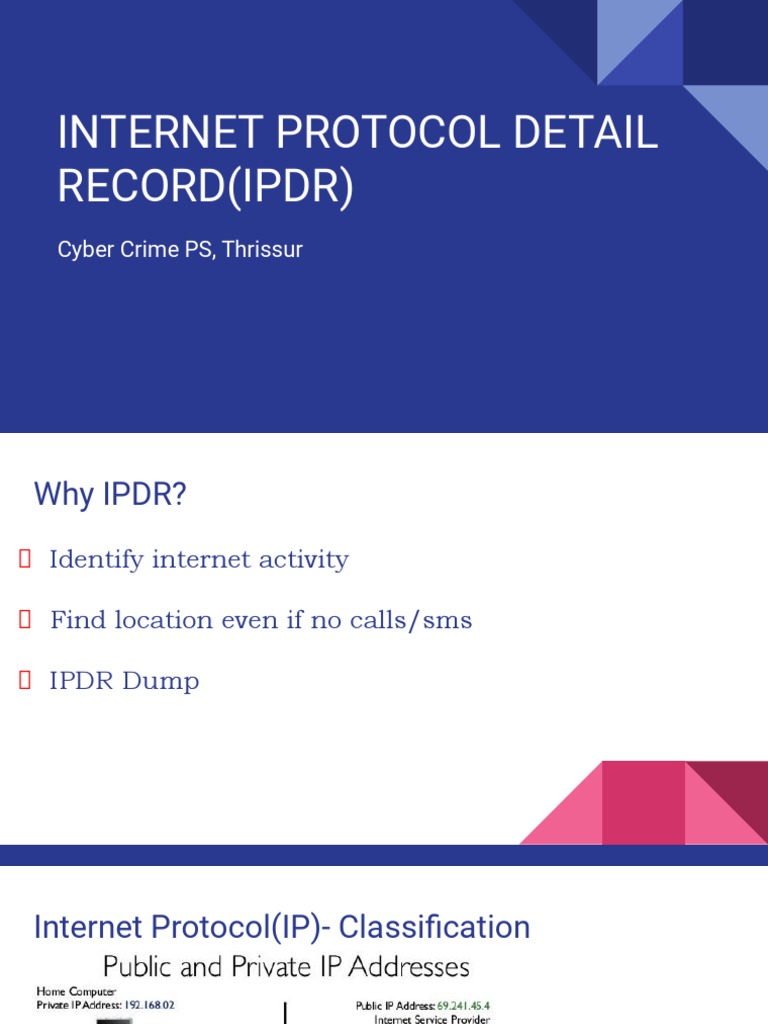 Ipdr 1 | PDF