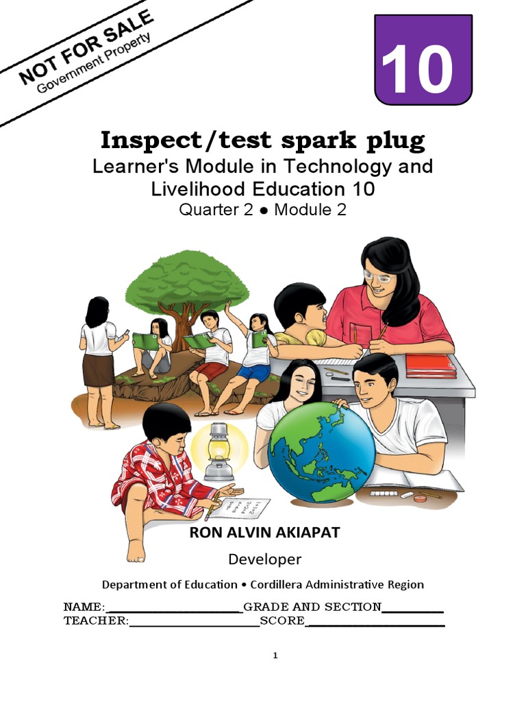 Inspect/test Spark Plug: Learner's Module in Technology and Livelihood ...