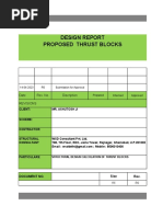 Thrust Block Design for 45° Bend | PDF | Force | Civil Engineering