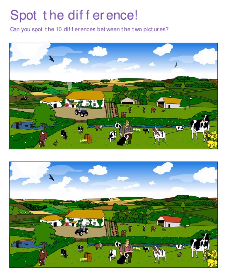 Spot The Difference Farm | PDF