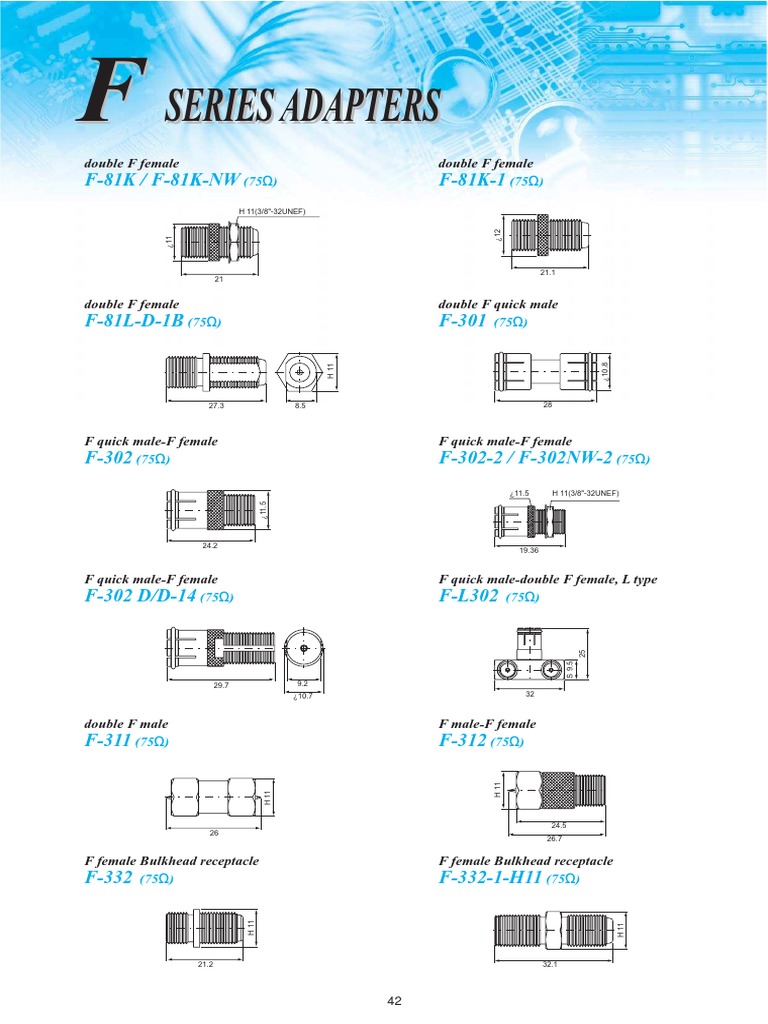 F Series Adapters | PDF