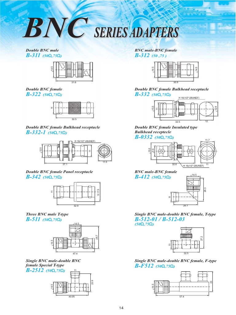 BNC Series Adapters | PDF