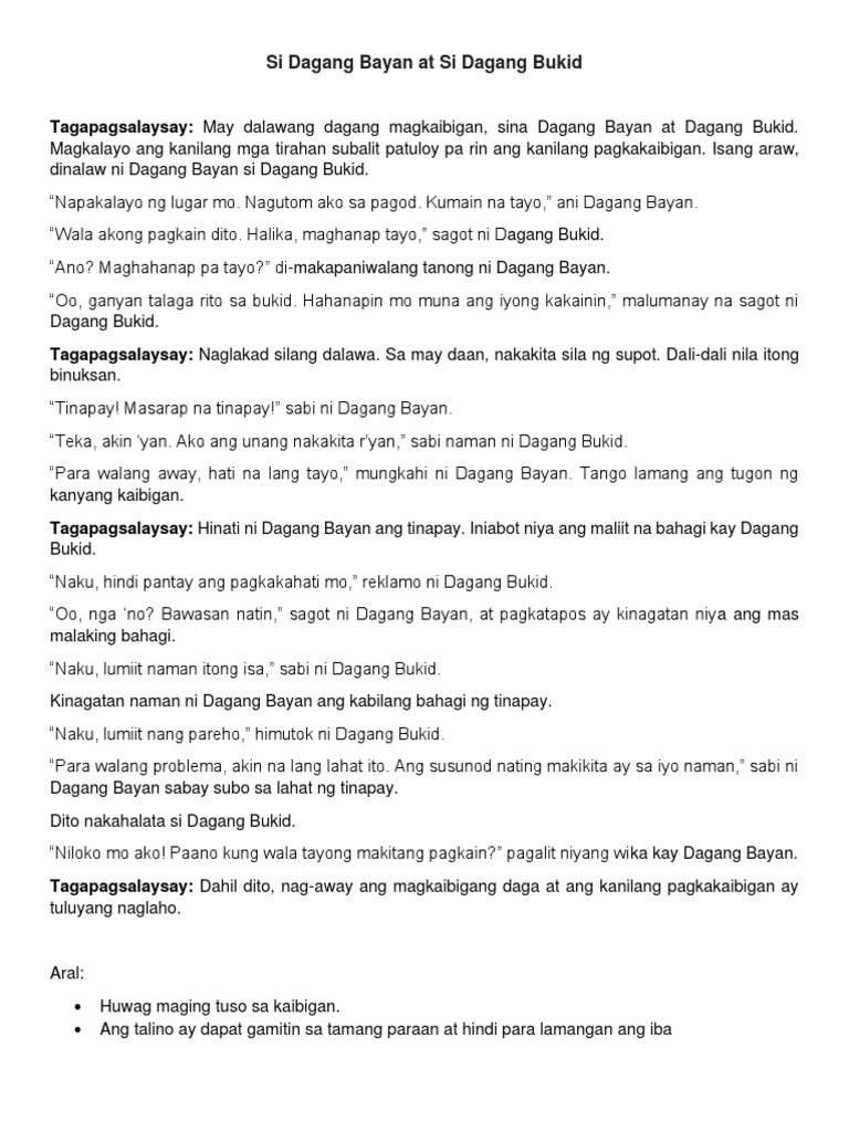 Masining Na Pagkukuwento | PDF