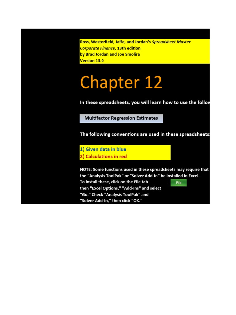 Chapter 12 | PDF | Errors And Residuals | Regression Analysis
