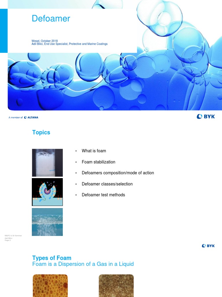 BYK Defoamers for Waterborne Systems | PDF | Foam | Building Engineering