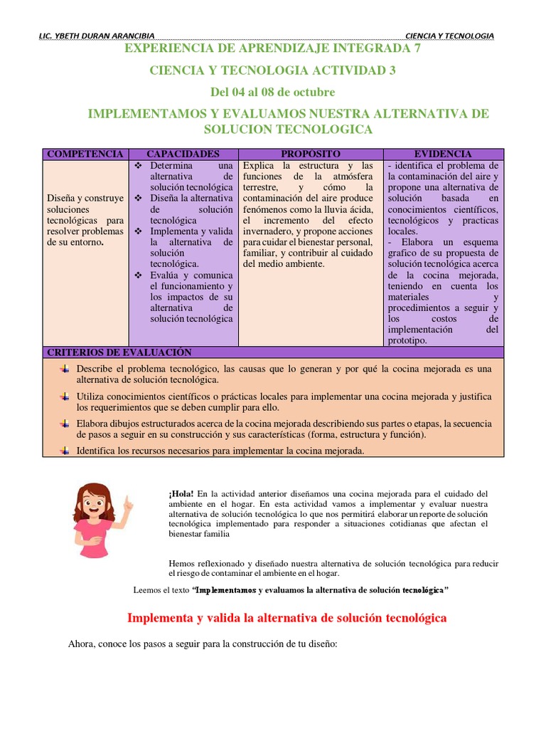 EXP 7 ACTIV 3 DISEÑA FICHA - C | PDF | Estufa de cocina | Ladrillo