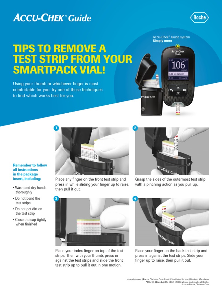 5 - Accu Chek Guide Test Strip Handling Flyer | PDF