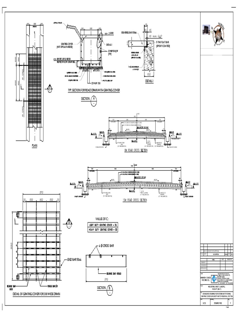 Storm Water Drainage Detail Drawing | PDF | Structural Engineering ...