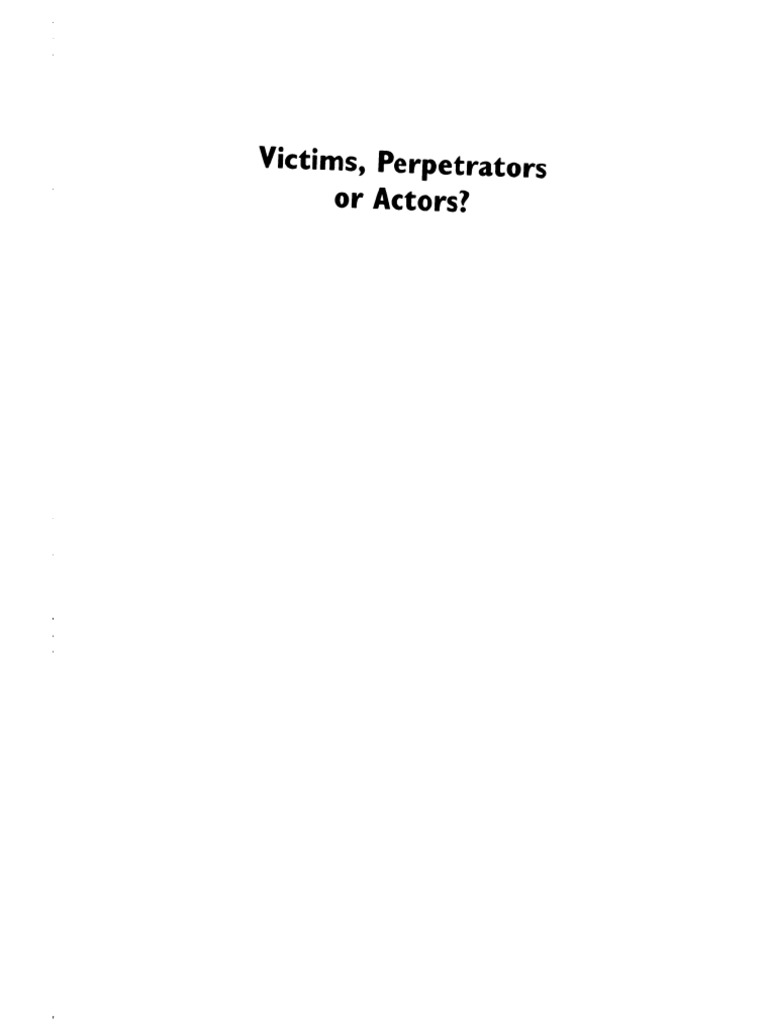 Victims, Perpetrators or Actors Gender, Armed Conflict and Political ...