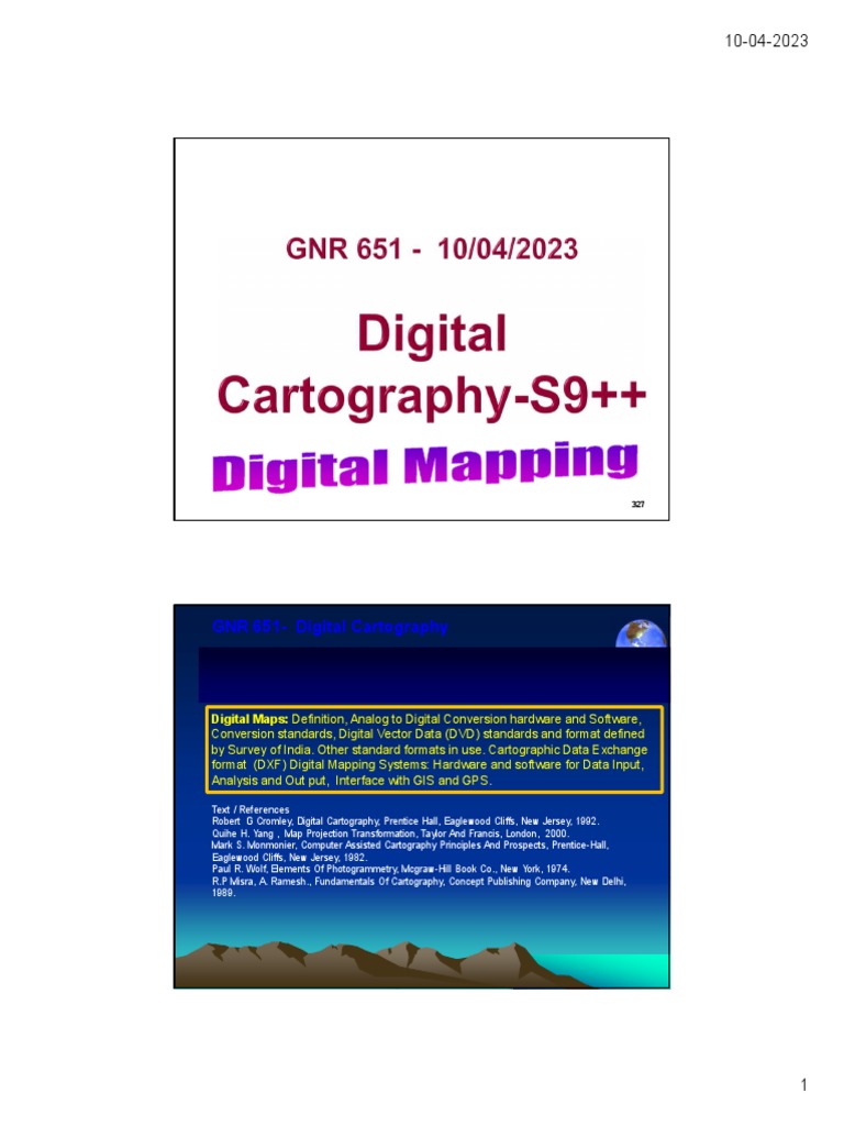 GNR651 Spring2023 - C1 C2 C3 C4 Session9++ | PDF | Level Of Measurement ...