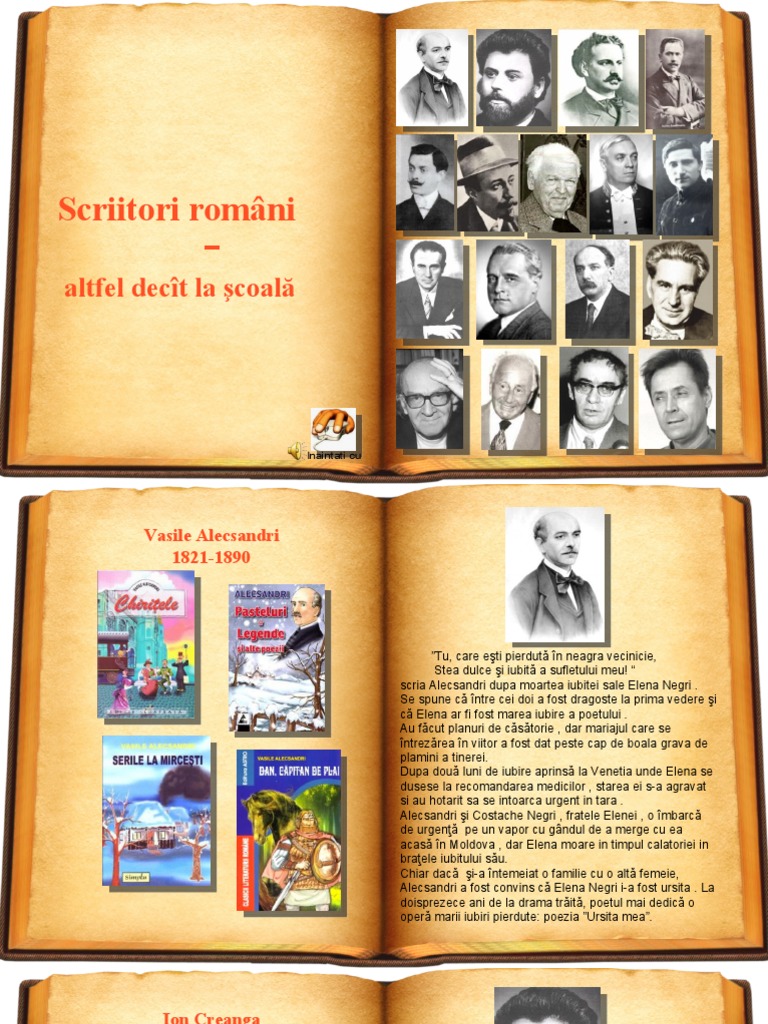 Scriitori Romani | PDF