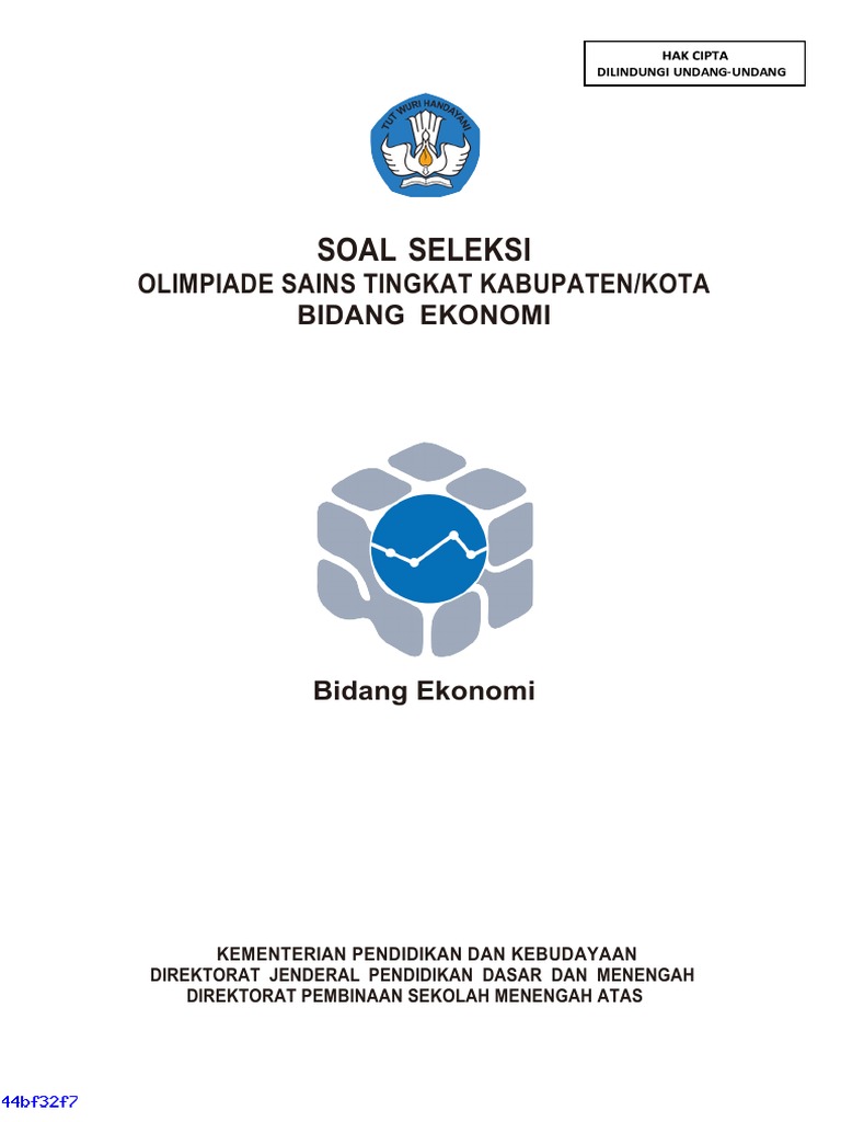 Latihan Soal OSK Ekonomi | PDF | Bisnis | Teknologi & Rekayasa