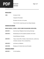 Radio Broadcasting Script English | PDF