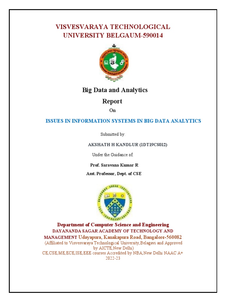 BDA Report | Download Free PDF | Apache Hadoop | Big Data