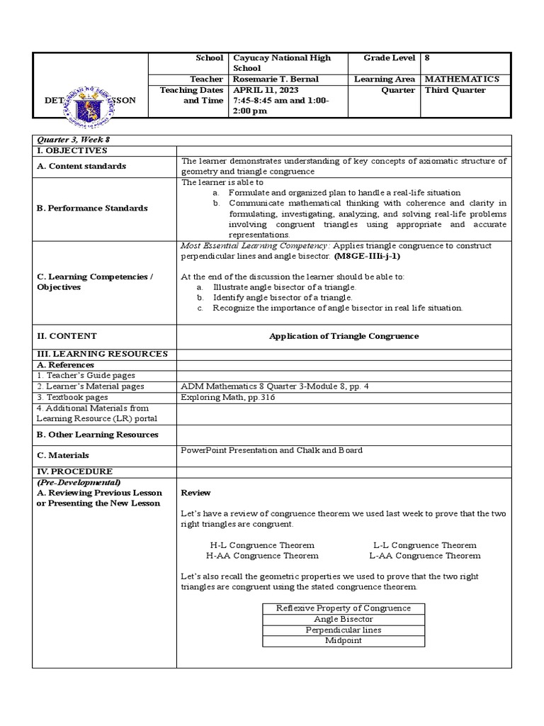 DLP Week 8 Day 1 | PDF | Triangle | Mathematics
