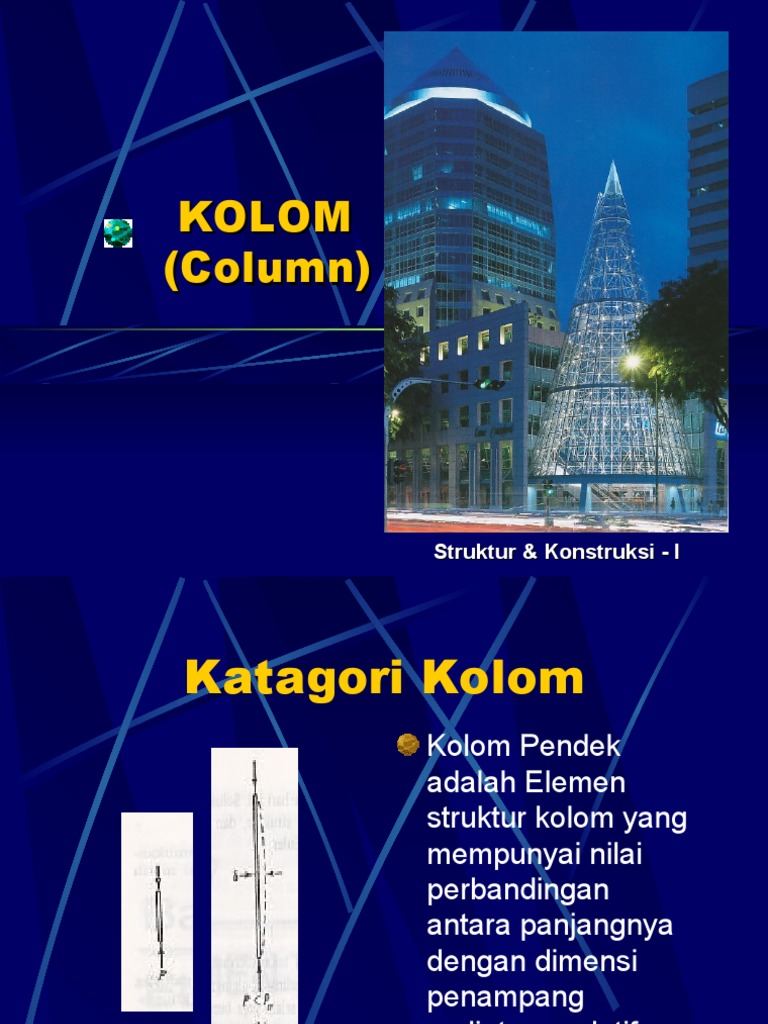 Jenis Kolom: Pendek vs Panjang | PDF