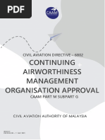 CAD 8601 Maintenance Organisation Approval CAAM Part 145 | PDF ...