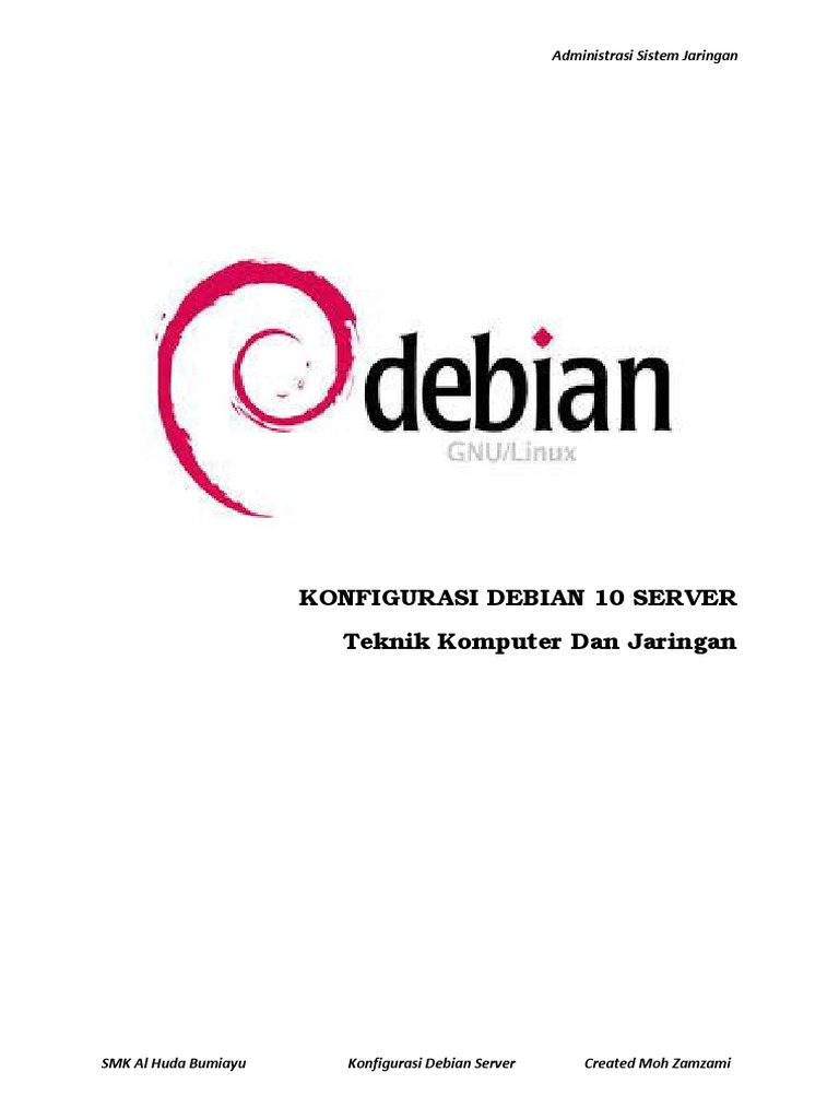 Konfigurasi Debian 10 Server Teknik Komputer Dan Jaringan | PDF