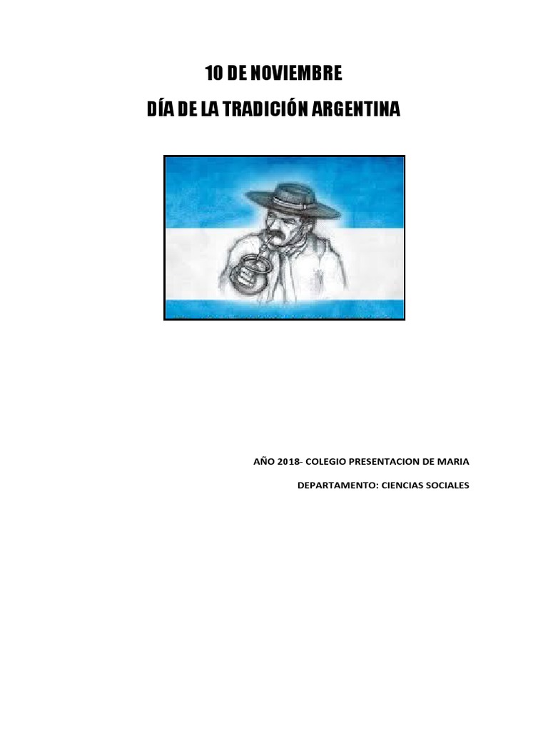Acto Dia de La Tradicion | PDF | Tradiciones | Argentina