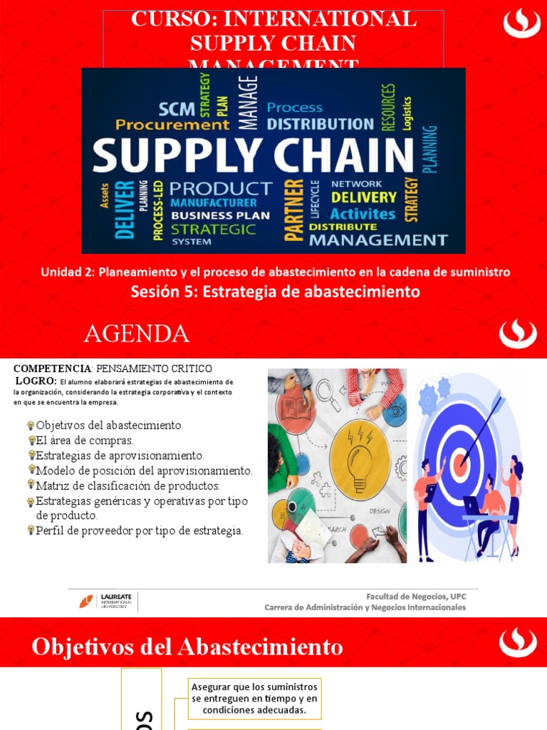 Sesión 5: Estrategia de Abastecimiento: Unidad 2: Planeamiento y El ...