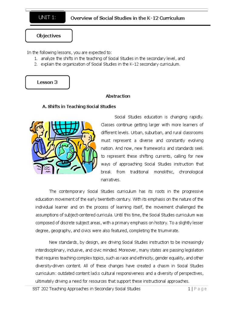 SST 202 Unit 1 Lessons 3&4 | PDF | Curriculum | Science SST 202 Unit 1 Lessons 3&4 | PDF | Curriculum | Science