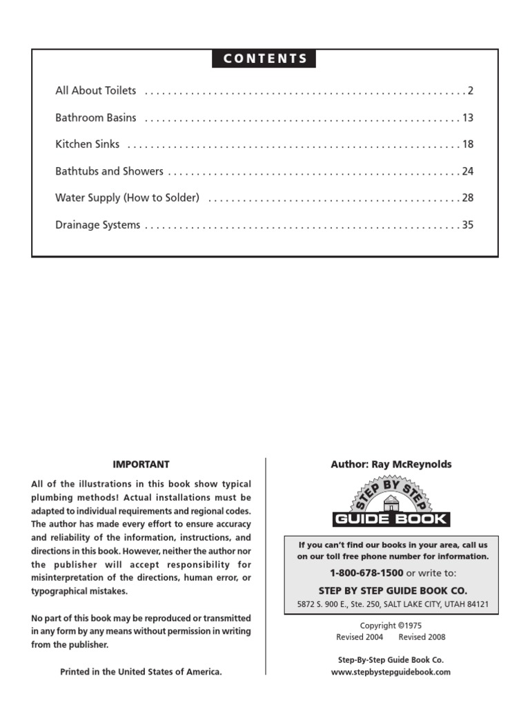 Plumbing Guide Book | PDF | Tap (Valve) | Plumbing