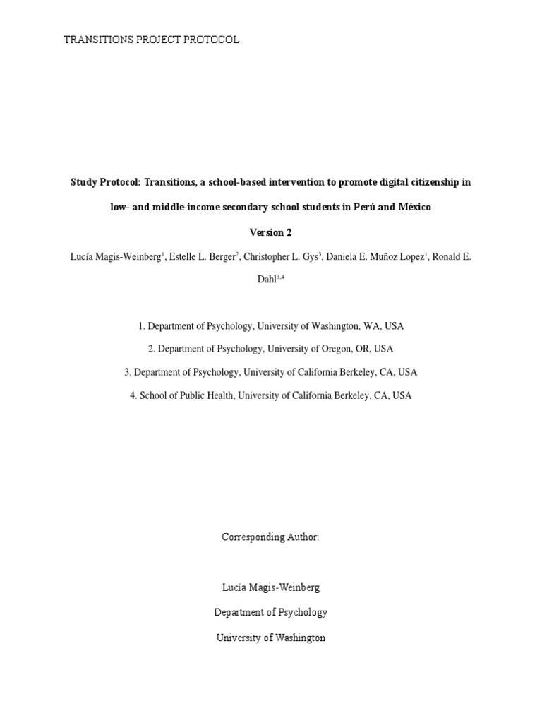 Protocol Paper Updated v2 Final | PDF | Akaike Information Criterion ...