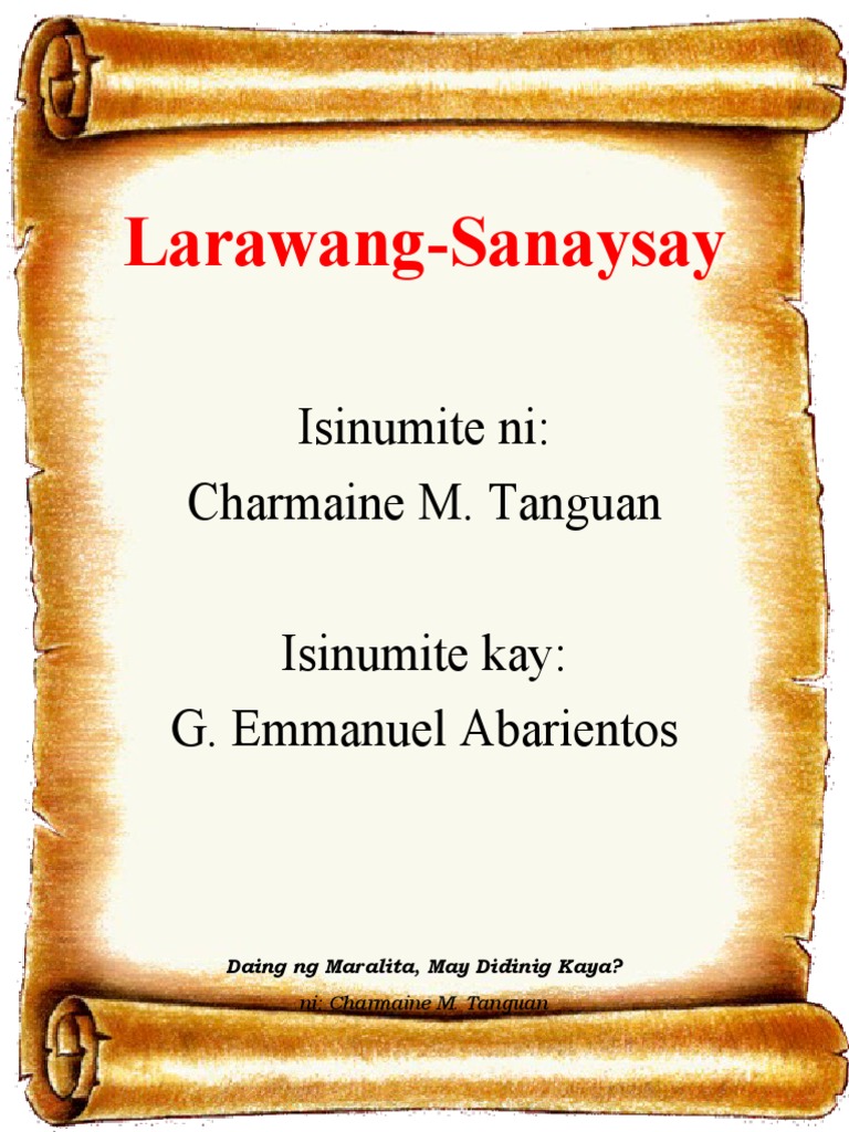 Larawang Sanaysay | PDF