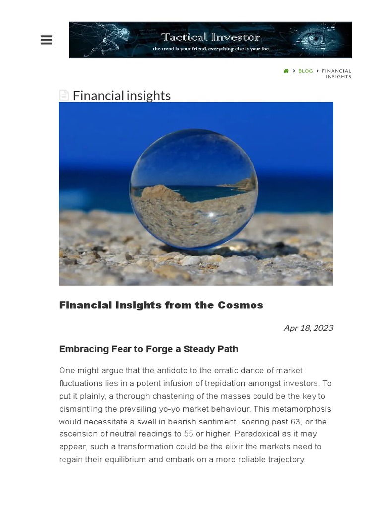 Tactical Investor - Financial Insights | PDF | Investing | Stock Market