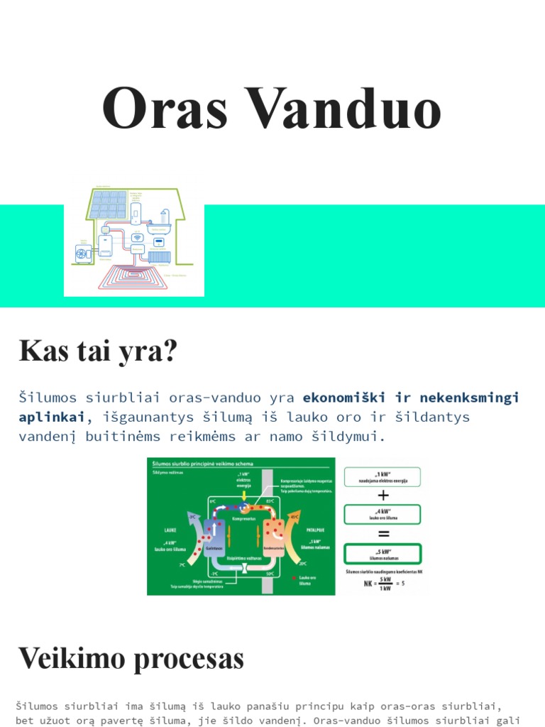 Oras Vanduo | PDF