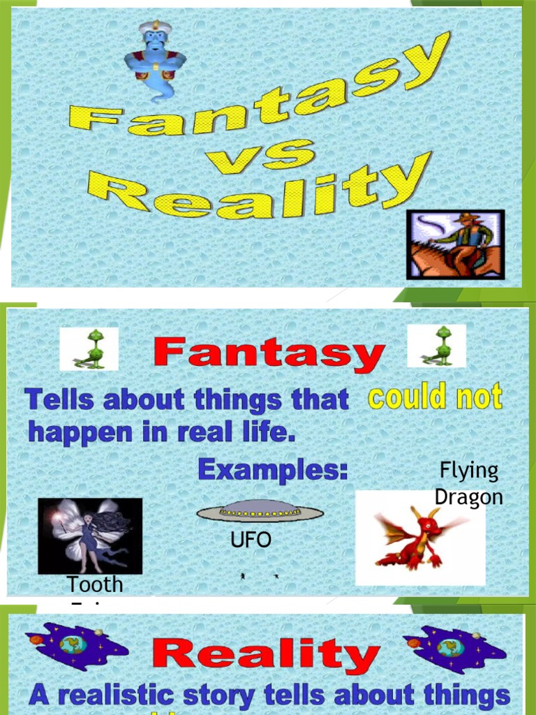English 3 Reality and Fantasy | PDF | General Fiction