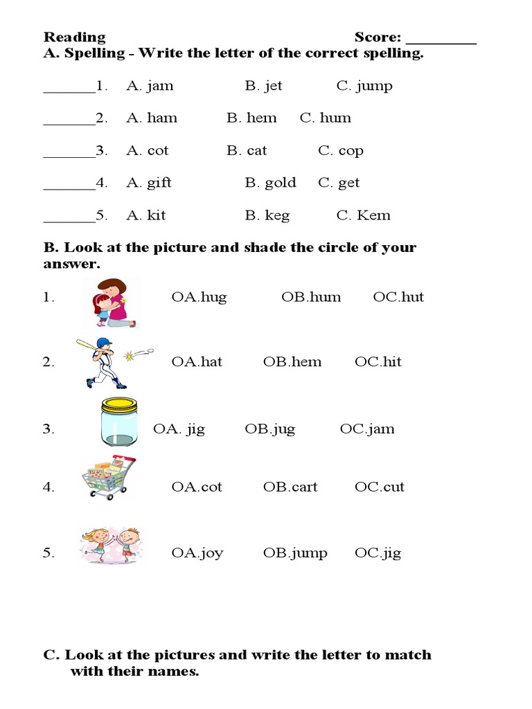 KInder 2nd Grading Evaluation | PDF