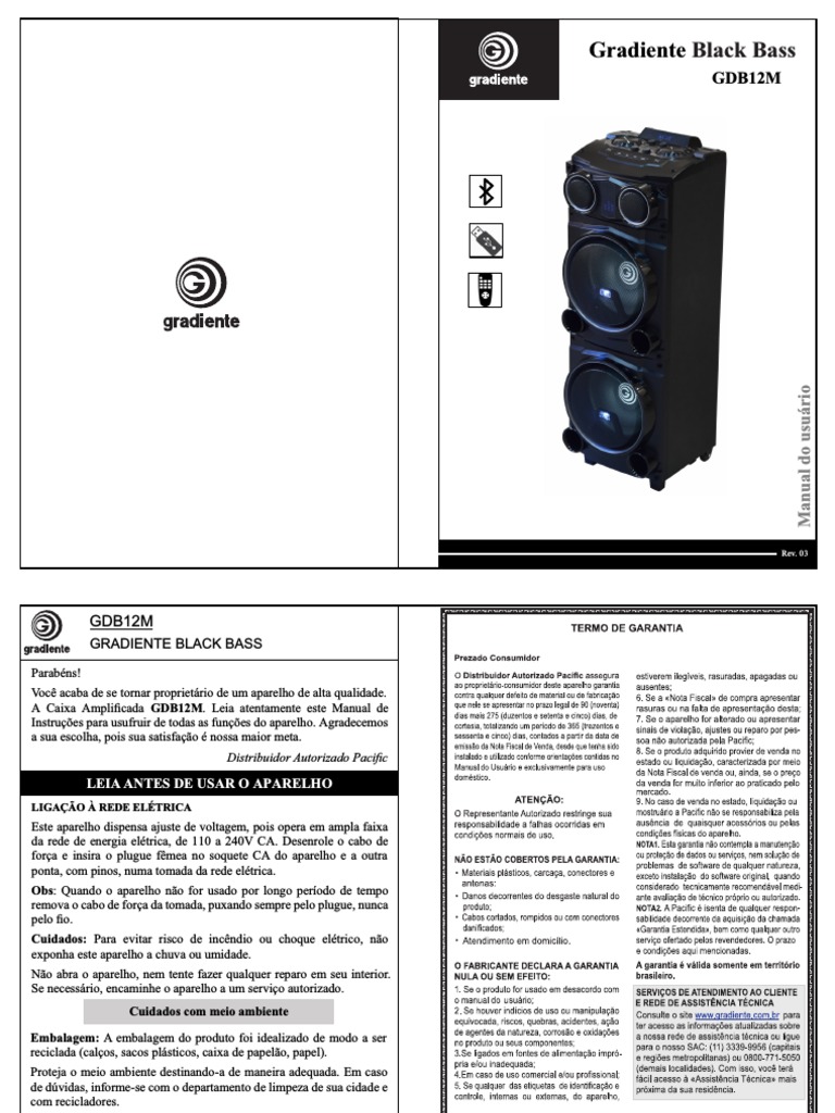 Gradiente | PDF | USB | Bluetooth