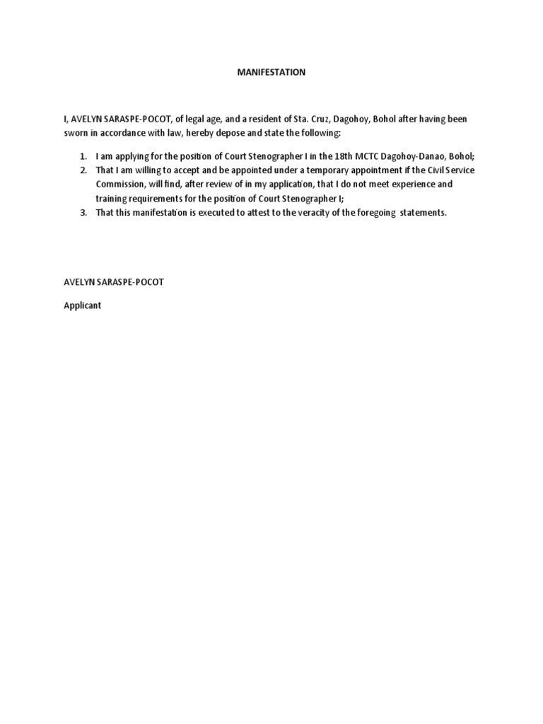 Manifestation | PDF