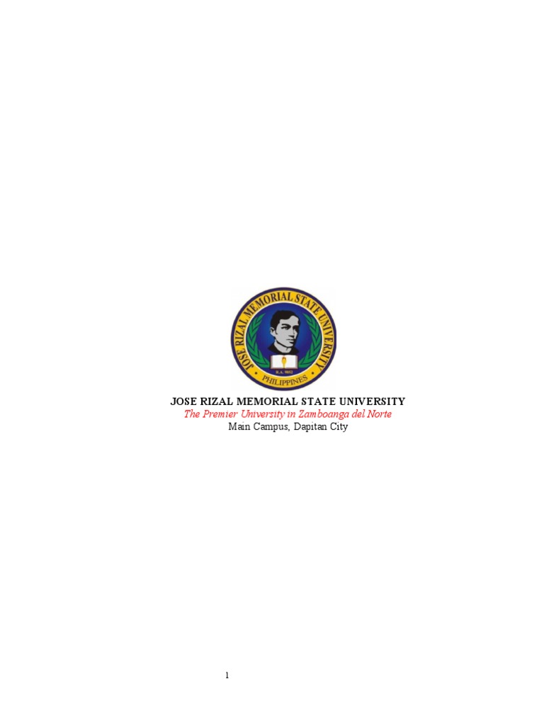 Jose Rizal Memorial State University: The Premier University in ...