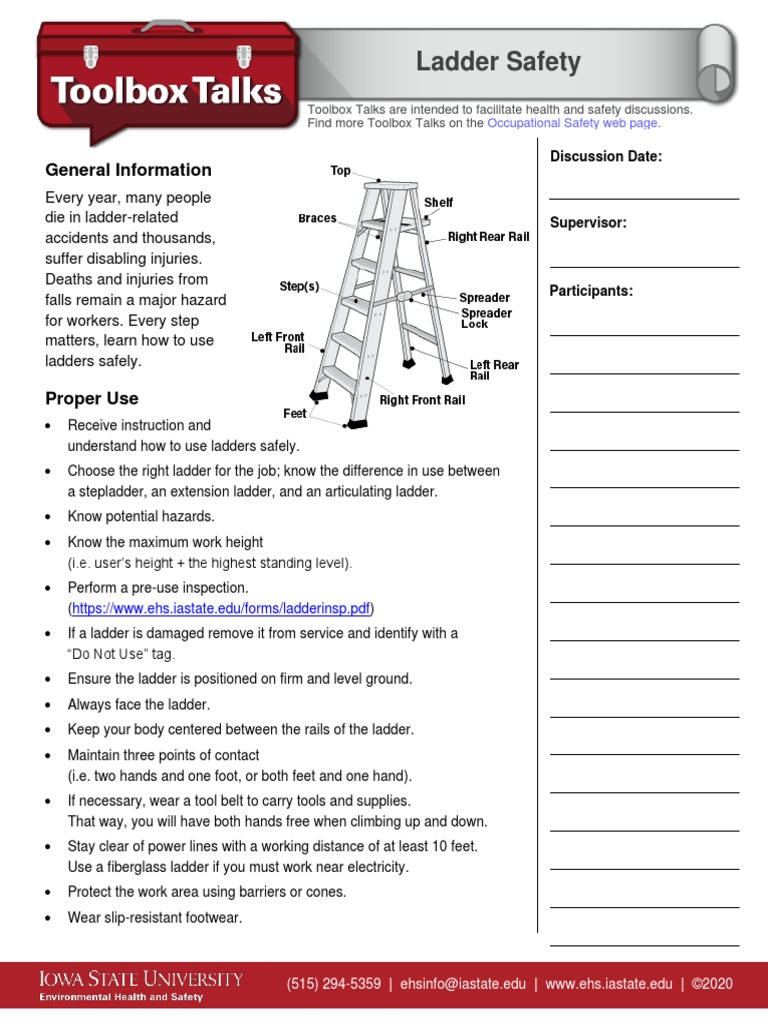 Ladder Safety: General Information | PDF | Ladder | Occupational Safety And Health