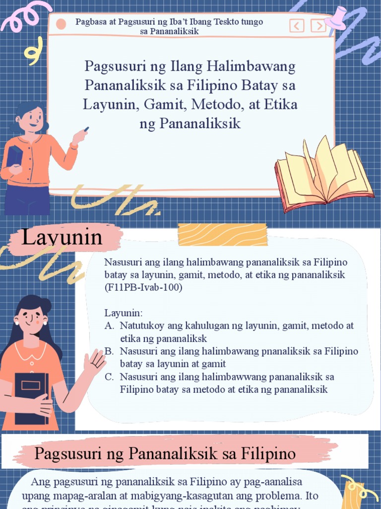 Nasusuri Ang Ilang Halimbawang Pananaliksik Sa Filipino Batay Sa ... Nasusuri Ang Ilang Halimbawang Pananaliksik Sa Filipino Batay Sa ...