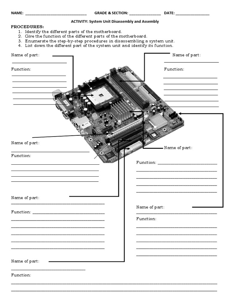 System Unit Disassembly and Assembly | PDF