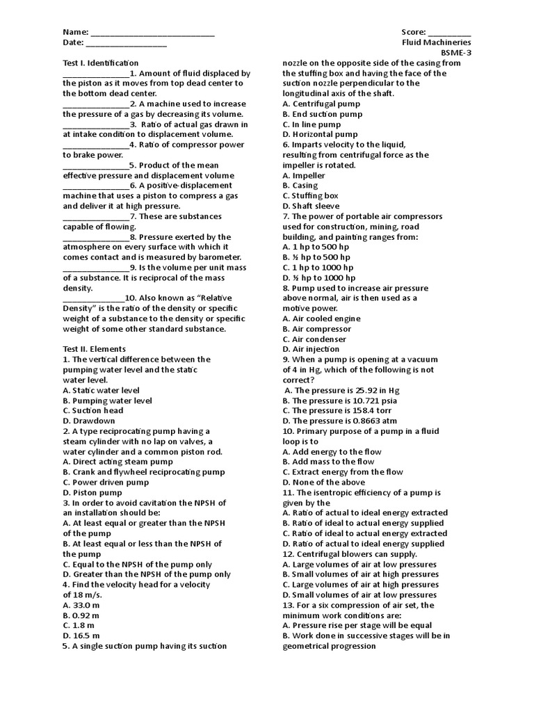 quiz-1-fluid-machineries1-pdf-pump-chemical-engineering
