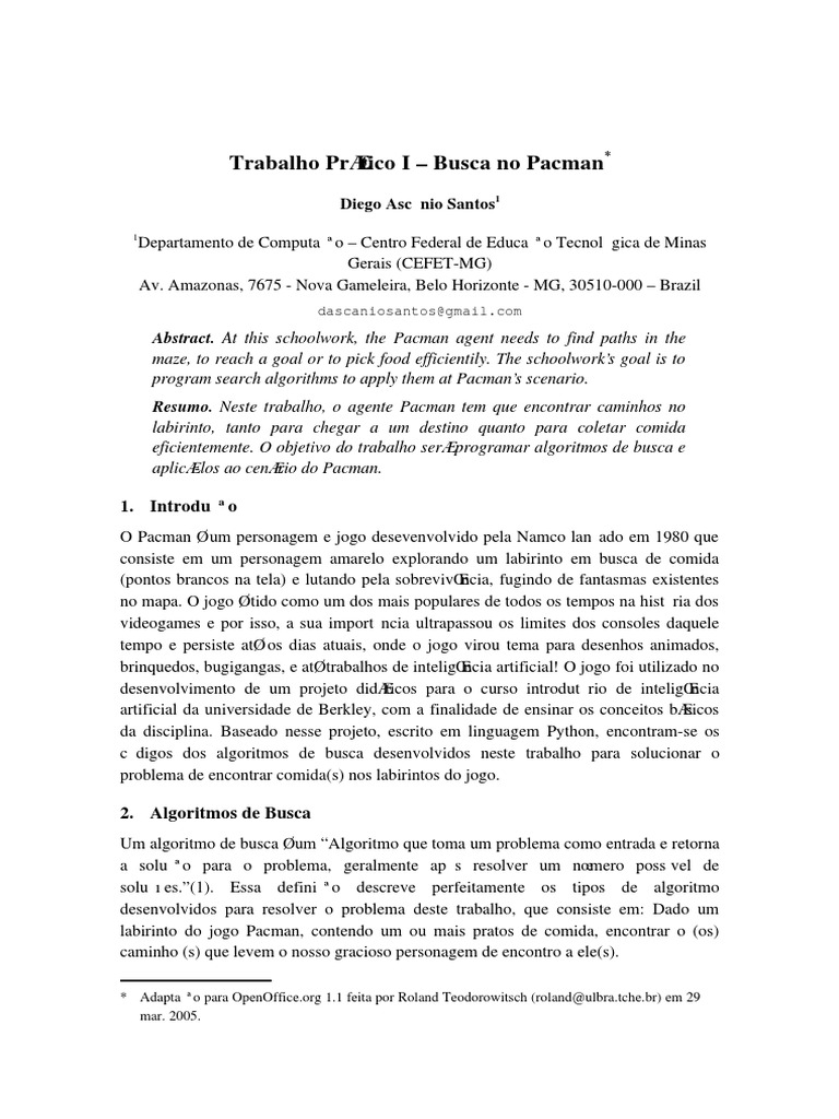 Trabalho Pratico I Diego Ascanio Santos | PDF | Algoritmos | Python ...