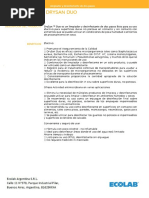 Oxonia Activo Ficha Tecnica | PDF | Agua | Química